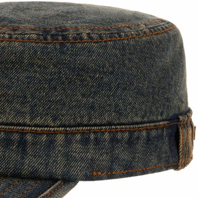 Sixpence / Flat cap - Stetson Army Cap Denim (blå)